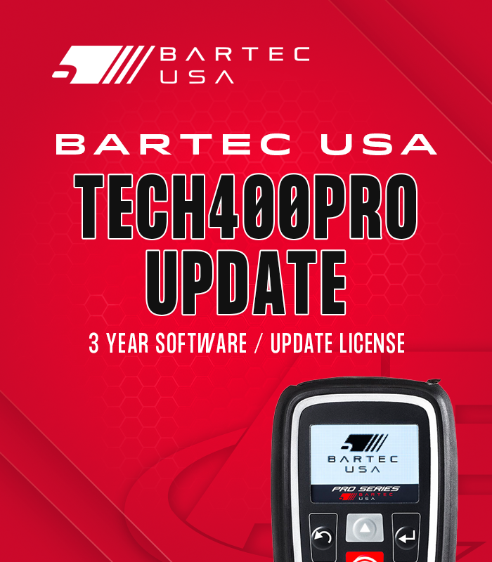 Bartec 3 year software update certificate for Tech400Pro TPMS tool (el – AE Tools & Computers